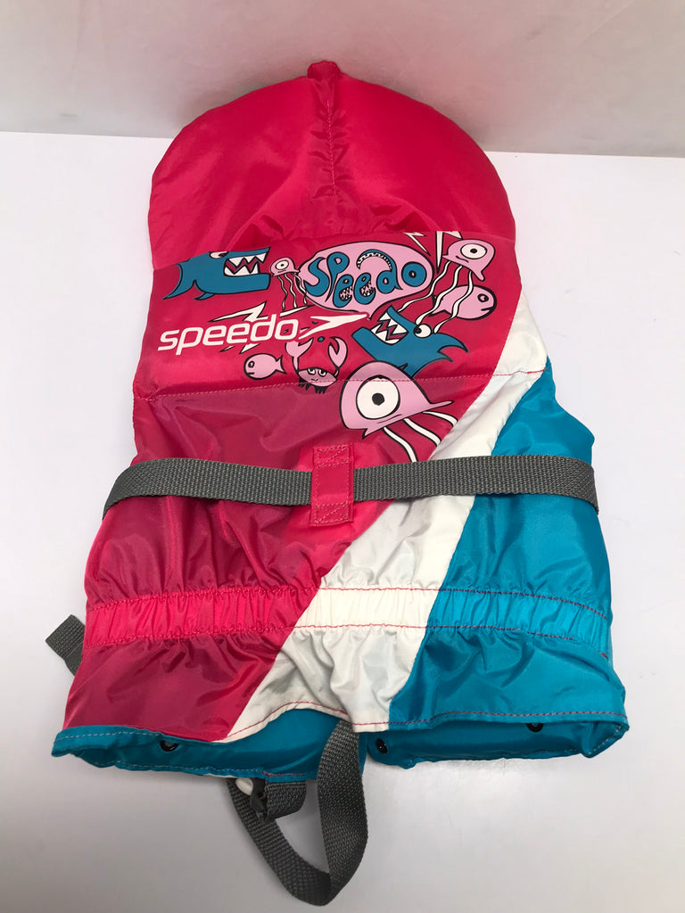 Life Jacket Child Siz 30-60 Lb Speedo Fushia Pink and Teal ...
